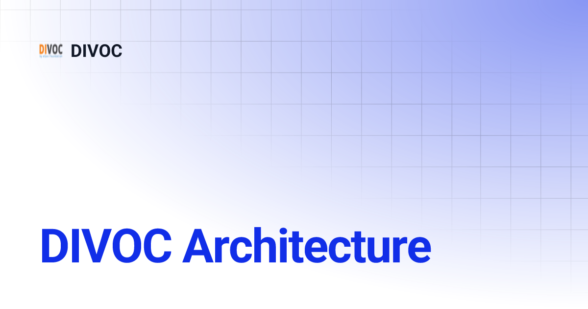 DIVOC Architecture | DIVOC